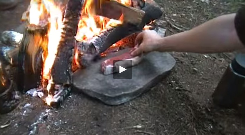 Cooking Meat for a Survival Situation (Rock Frying) | Beauty of Planet ...