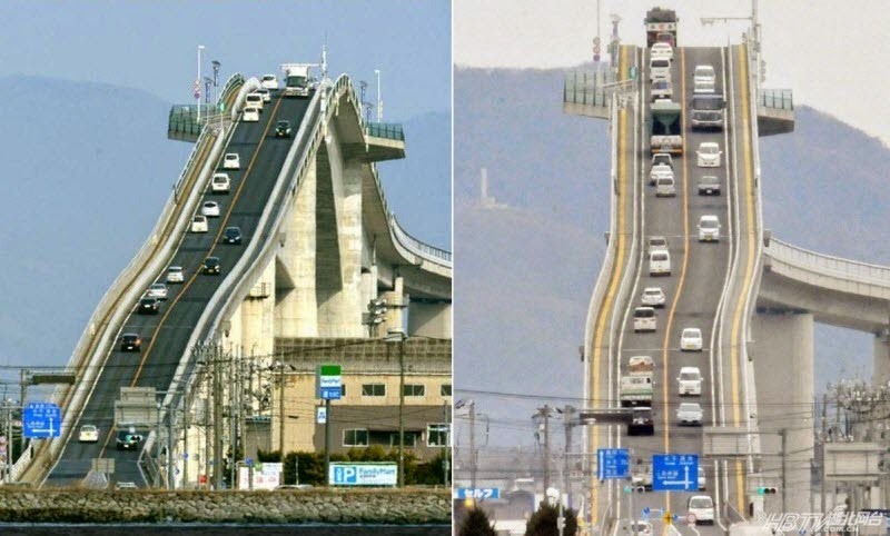 The Eshima Ohashi Bridge In Japan Looks Absolutely Terrifying | Beauty ...
